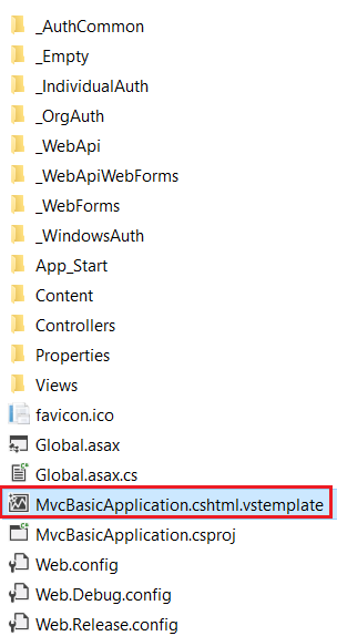 Easily Create A Custom Project Template For MVC With Entity Framework